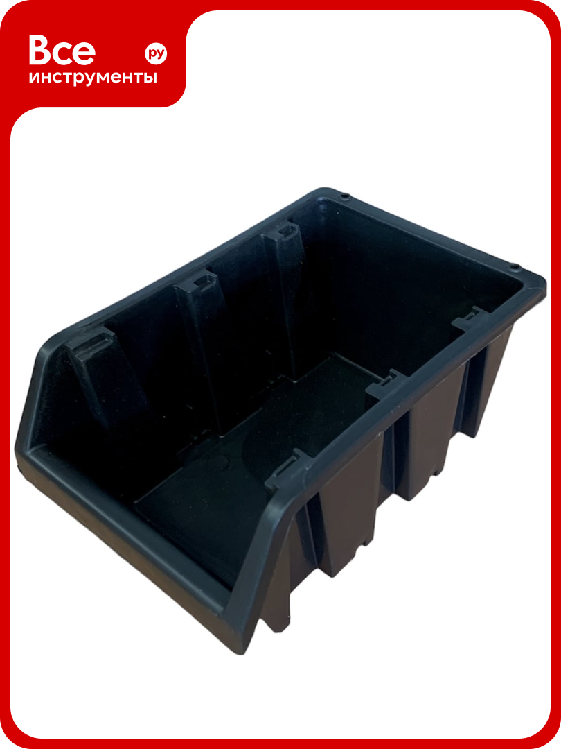 Лоток для метизов Jettools черный, пластиковый бытовой лоток с отделением для крепежа, прочный и удобный