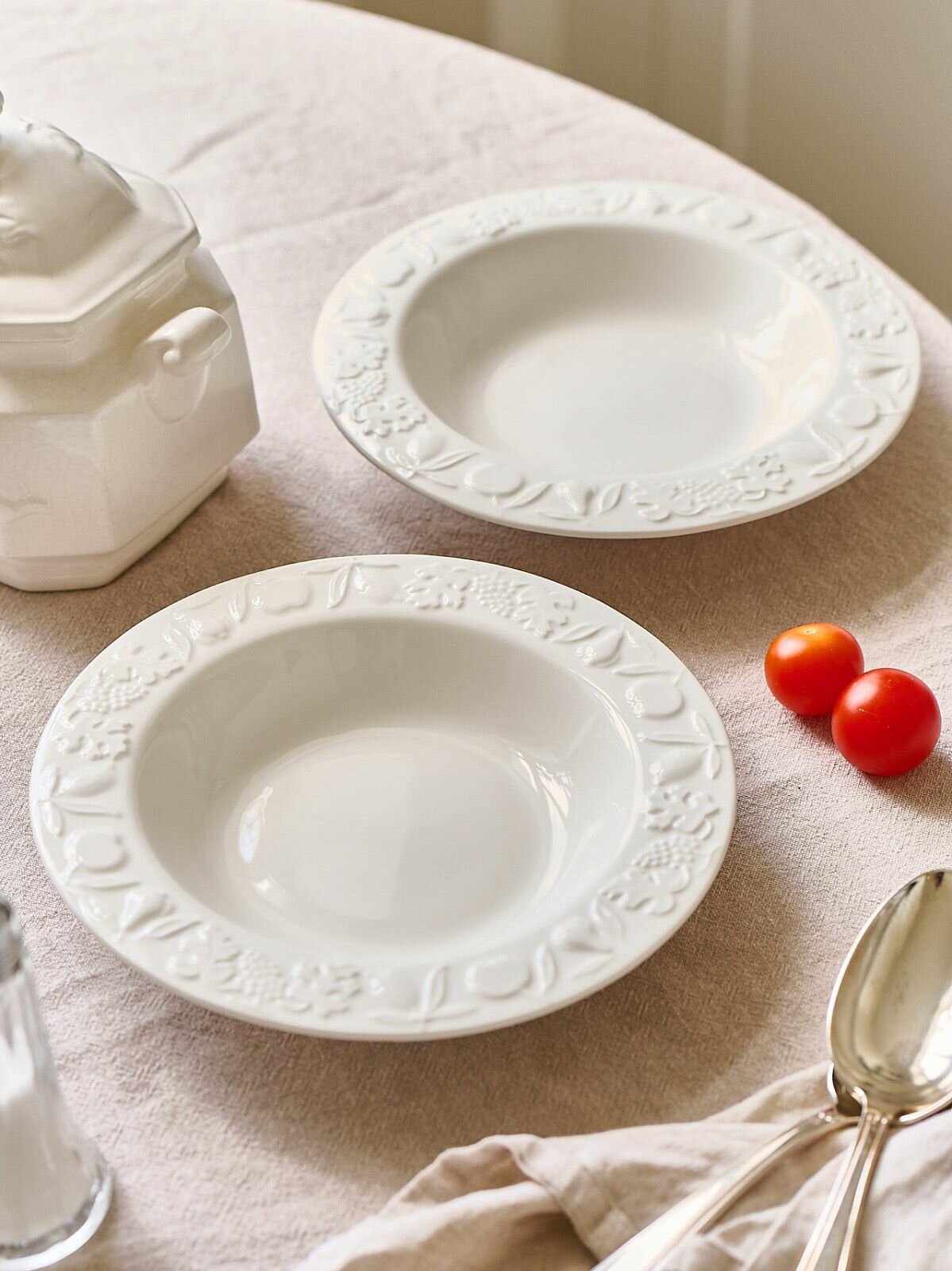 Тарелки керамические обеденные набор 2 шт, диаметр 20см