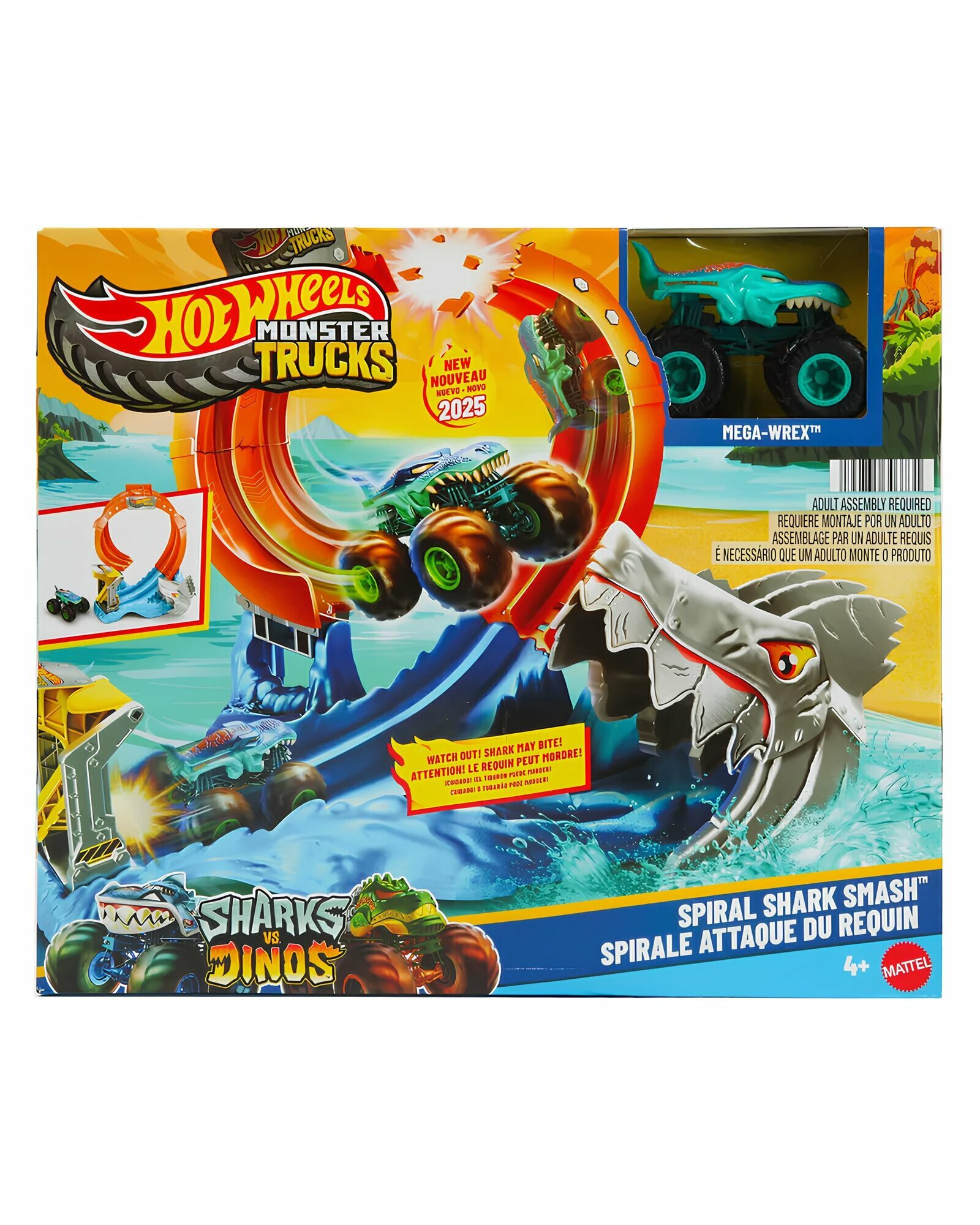 Трек Hot Wheels Акулы против Динозавров JFR08