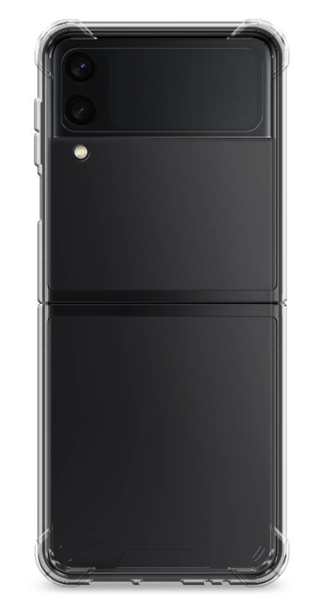 Чехол-накладка для Samsung Galaxy Z Flip 4, усиленные края, X-CASE, прозрачный