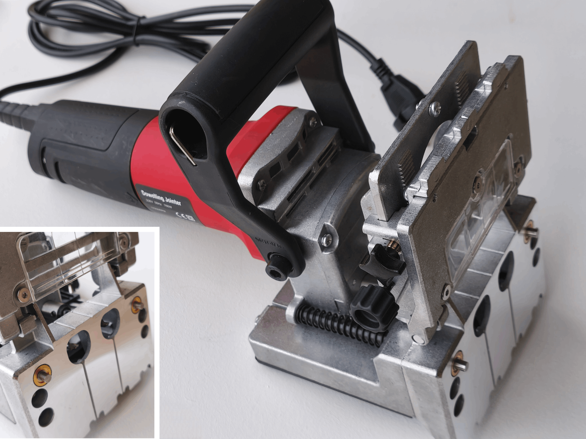 Фрезер присадочный для шкантов с упорами, 760W, 16500об/мин.