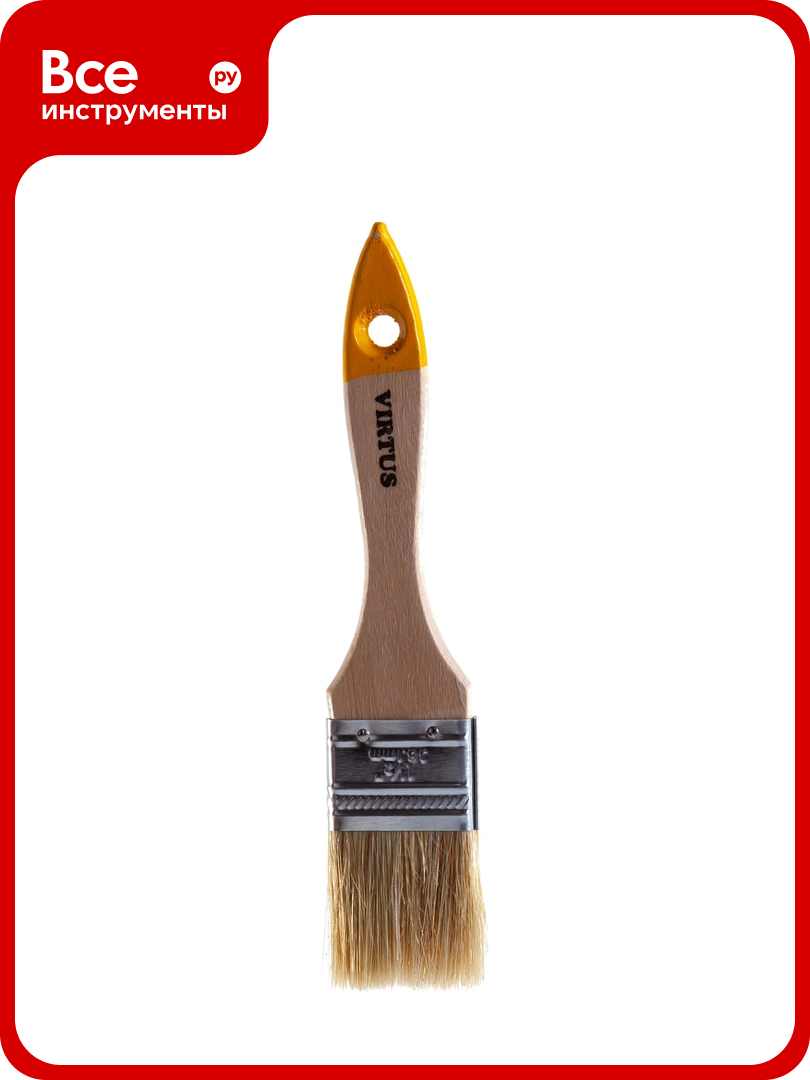 Малярная кисть VIRTUS плоская Slim, 38 мм 001001038