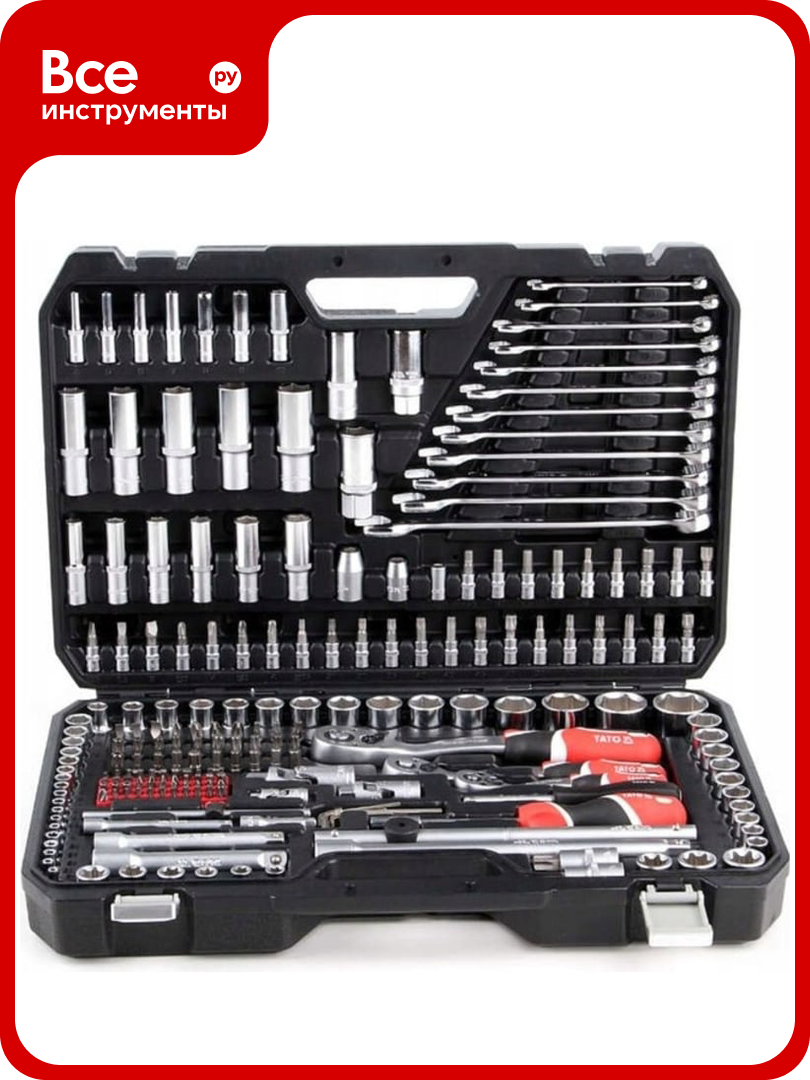 Набор инструментов YATO YT-38841, трещотки и переходники, 216 шт.