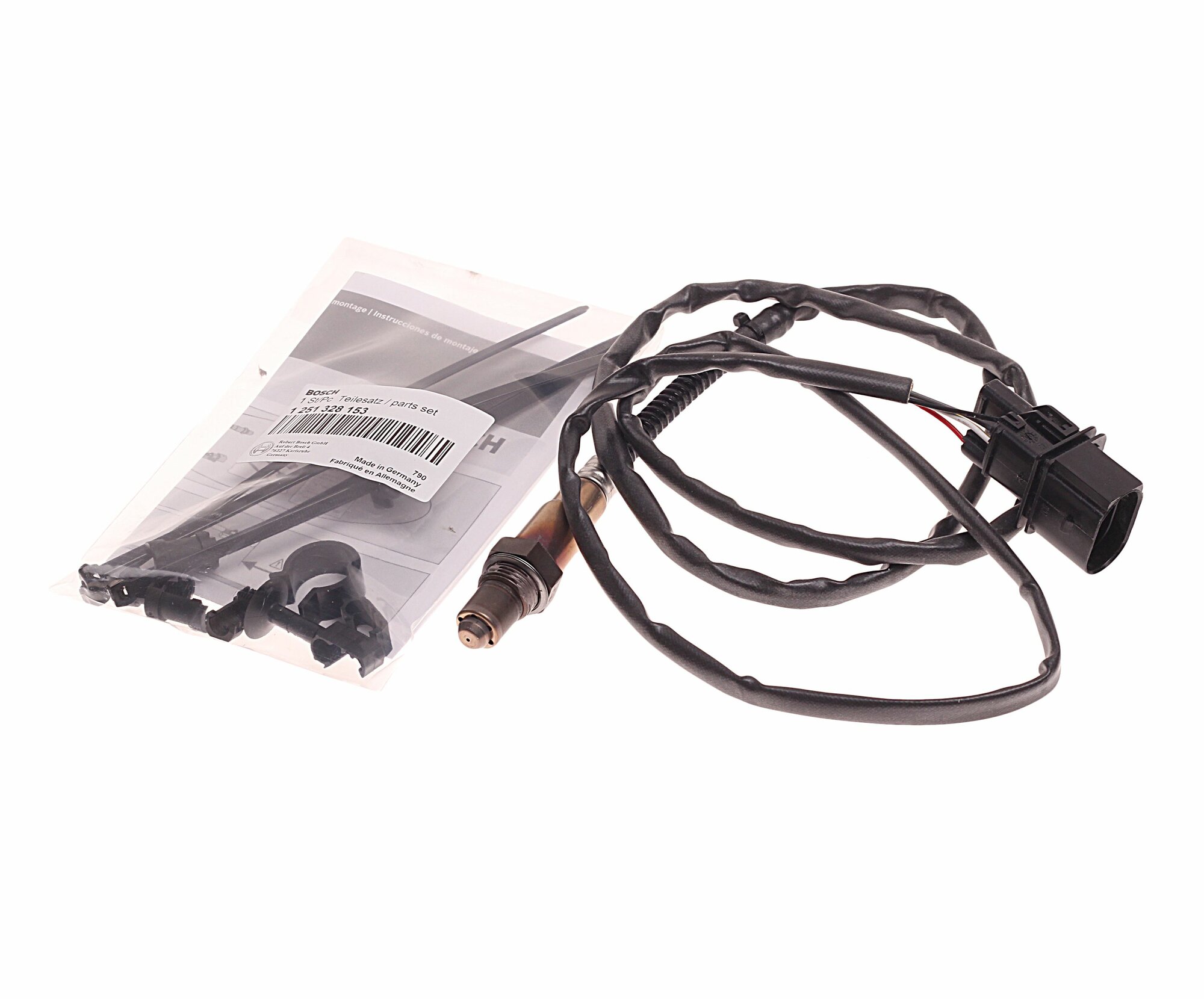 Датчик кислорода (лямбда-зонд) до катализатора Bosch Арт.0258007351 / VW AUDI SEAT SKODA (BFQ/BCA/AZG/AZJ)