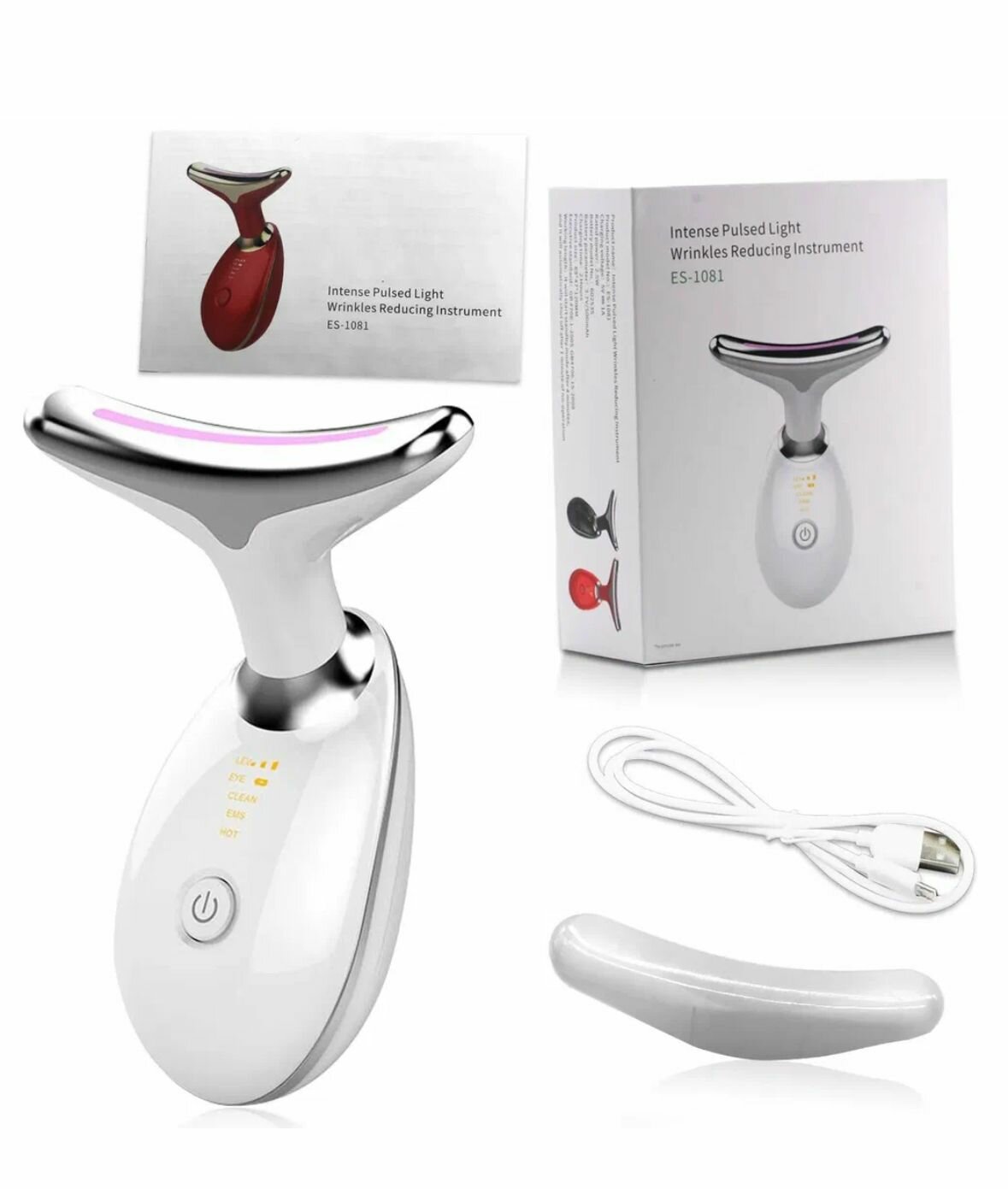 Микротоковый лифтинг-массажер для лица и шеи Intense Pulsed Light Wrinkles Reducing Instrument