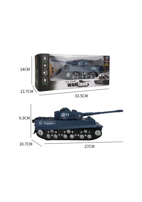 Радиоуправляемый танк Mofun 369, масштаб 1:32, четыре направления, синий