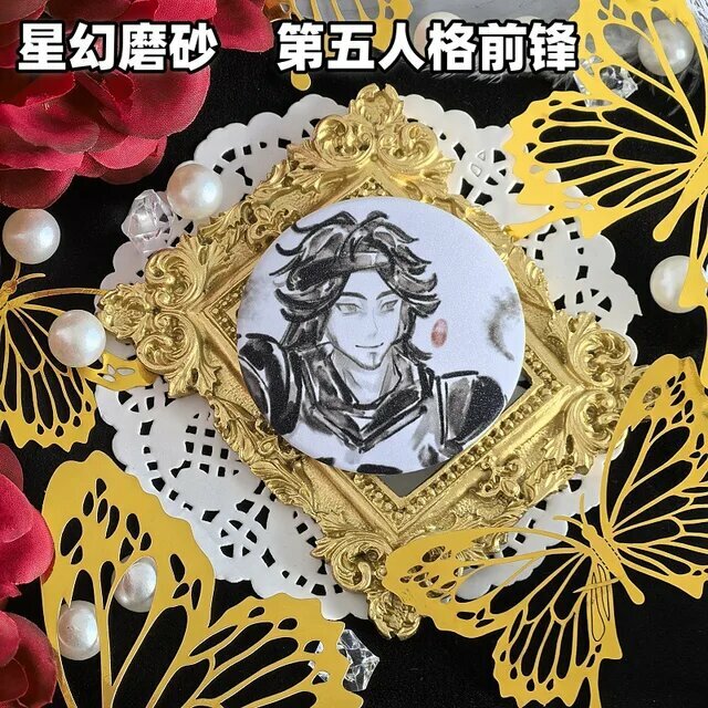 Аниме идентичность V-образная булавка, брошь, игра для косплея, украшение персонажа из мультфильма, броши, булавки для сумки, аксессуары, ювелирные изделия, подарок для фанатов