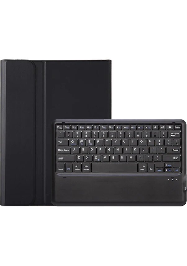 Чехол Ah24 для планшета Huawei Matepad Pro 12.2 (2024) из кожи и ТПУ с Bluetooth-клавиатурой, черный