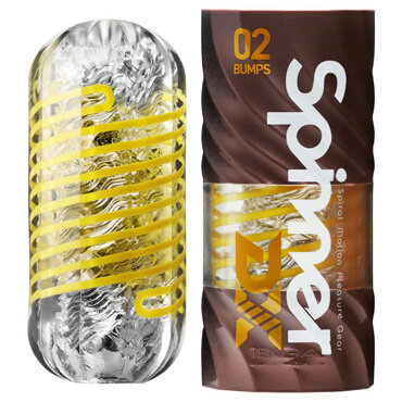 79198 Tenga Spinner DX 02 BUMPS. Многоразовый мастурбатор со спиральным механизмом