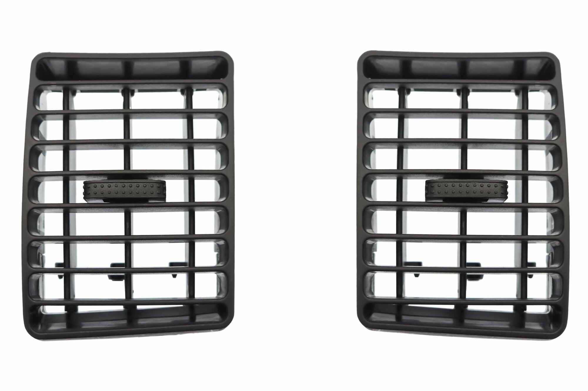 Дефлекторы воздуховодов в Toyota Corolla 2000 - 2007 для рамок 9 - 10" черные, высота 85мм / Wide Media