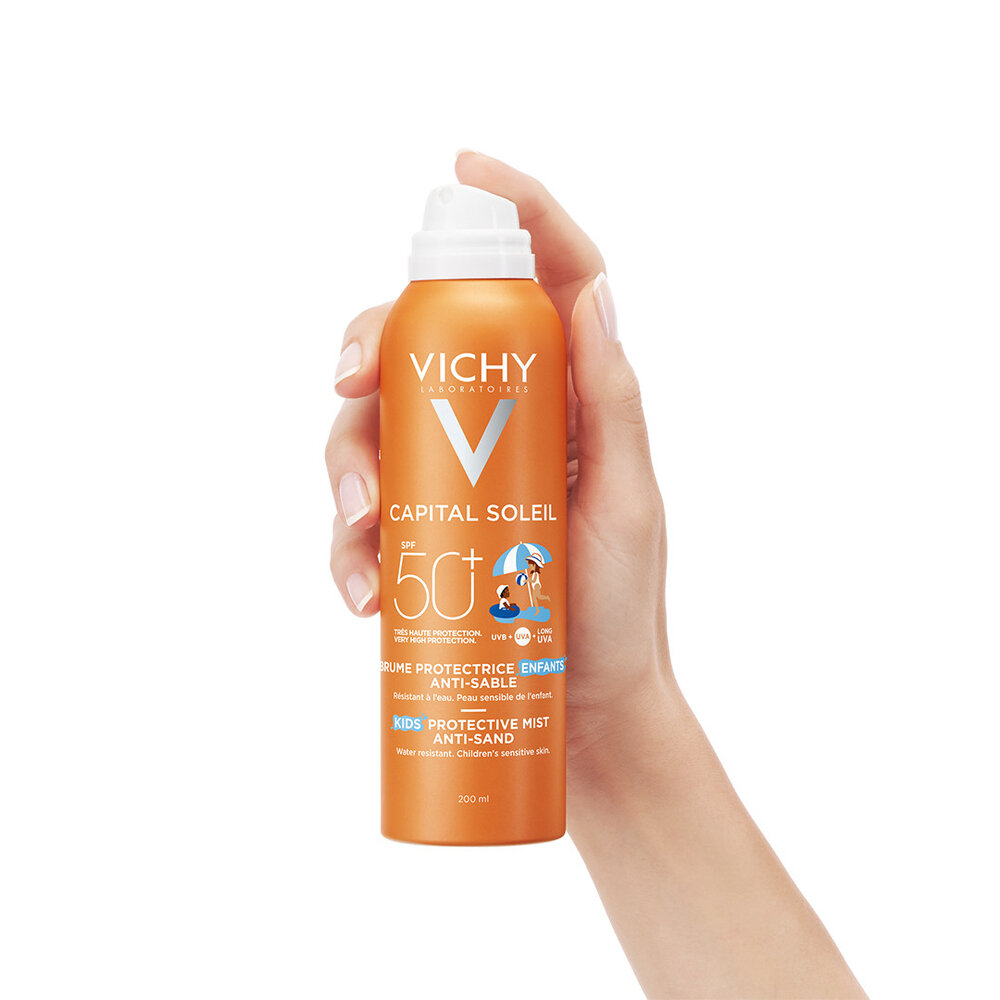 Vichy Vichy Capital Ideal Soleil солнцезащитный спрей-вуаль анти-песок для детей SPF 50, 200 мл