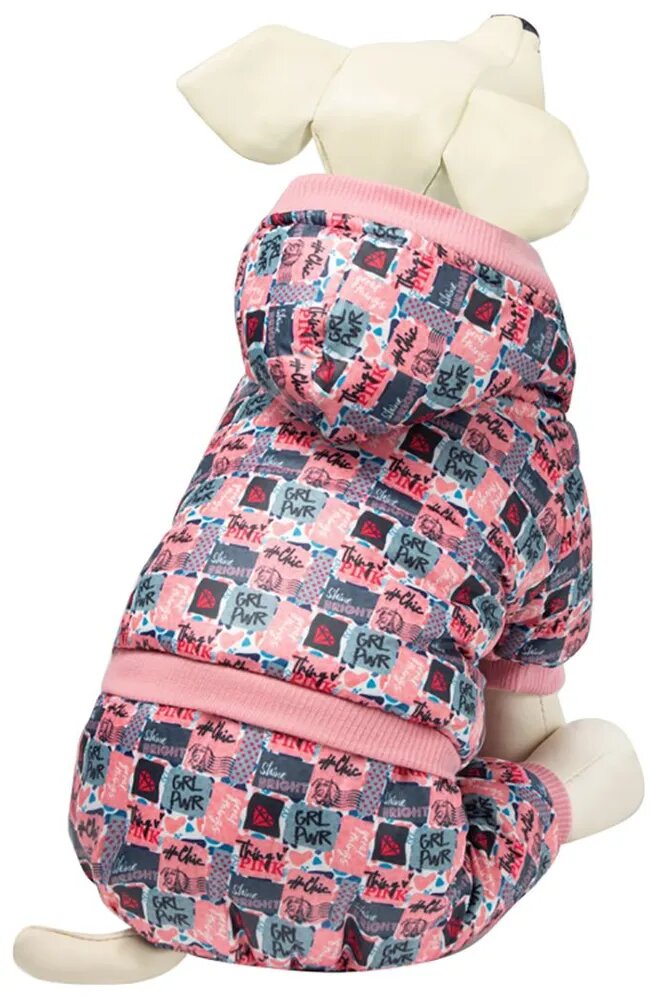 Комбинезон TRIOL "Модница XL", для собак, зимний, полиэстер/флис, размер XL, 40 см