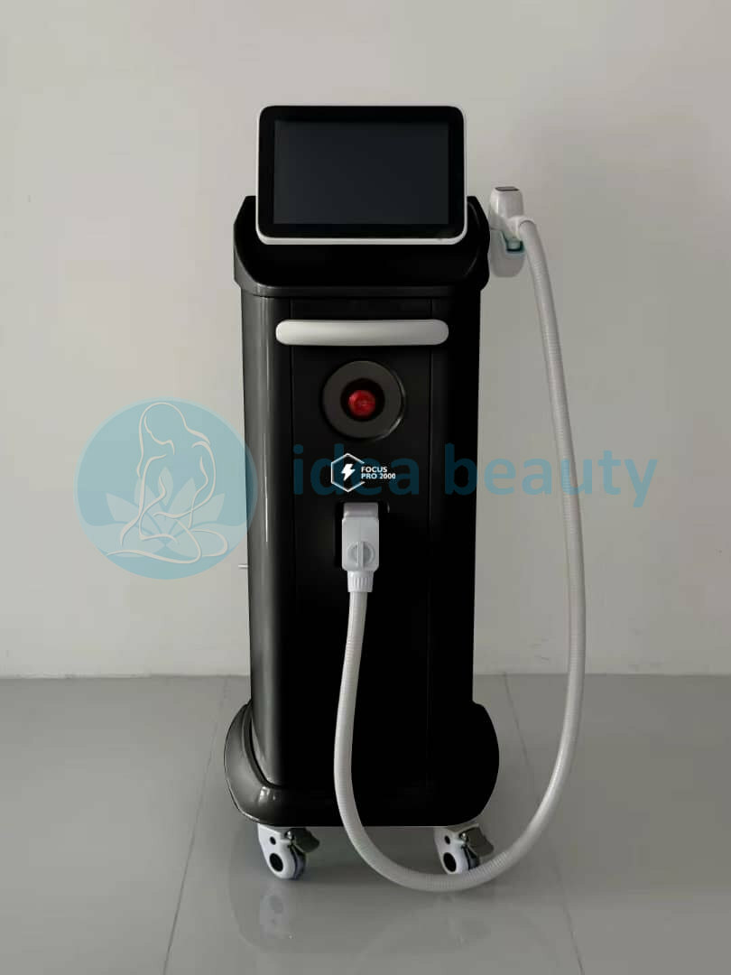 Аппарат для эпиляции Focus pro 2000+, диодный лазер, чёрный, с экраном