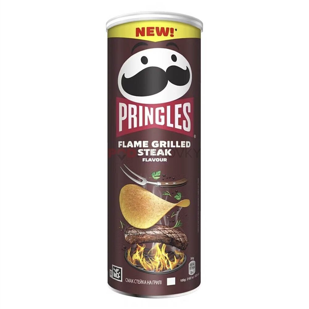 Pringles Flame Grilled Steak Чипсы Стейк на гриле 165гр