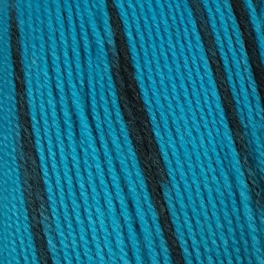 Пряжа Color City Kangaroo Wool 250 D03 бирюзовый меланж (50г/150м, упаковка 5 мотков)