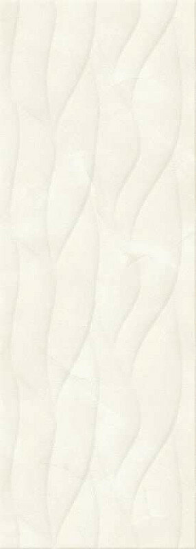 Керамическая плитка Eurotile Marbelia (рельеф волна) 663 MBD1BN настенная 29,5х89,5 см бежевый