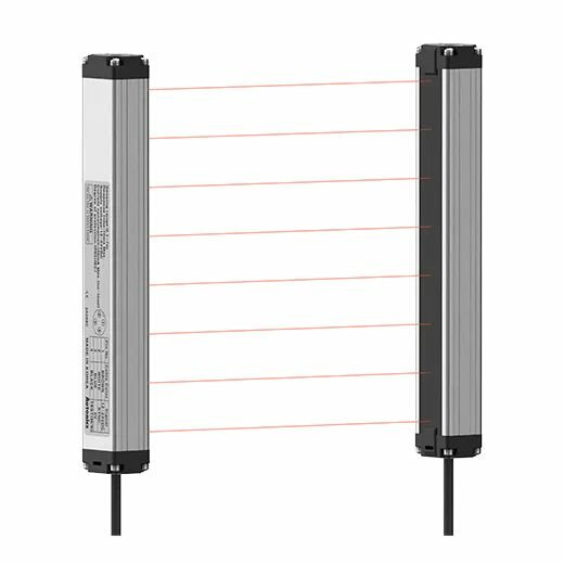 Барьер безопасности инфракрасный Autonics BW40-10P, 10 оптич. осей, шаг оптич. осей 40 мм, расст. срабат. 0,1.7 м, выход PNP, 12-24VDC