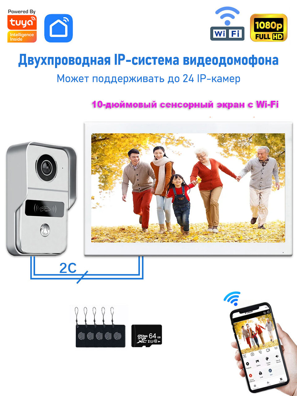 Комплект для установки домофона