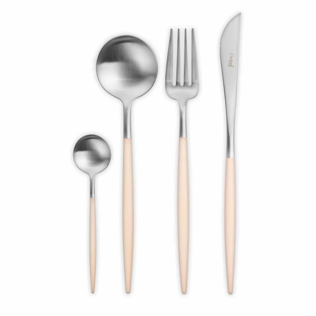 Набор столовых приборов Cutipol Goa Ivory Matte Brushed GO.006. IV