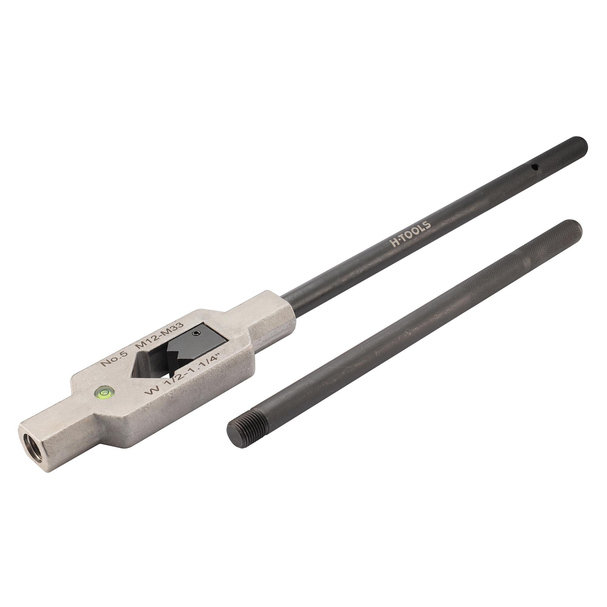 Метчикодержатель с уровнем H-Tools M12-M33 700мм DIN1814 INOX 08802080