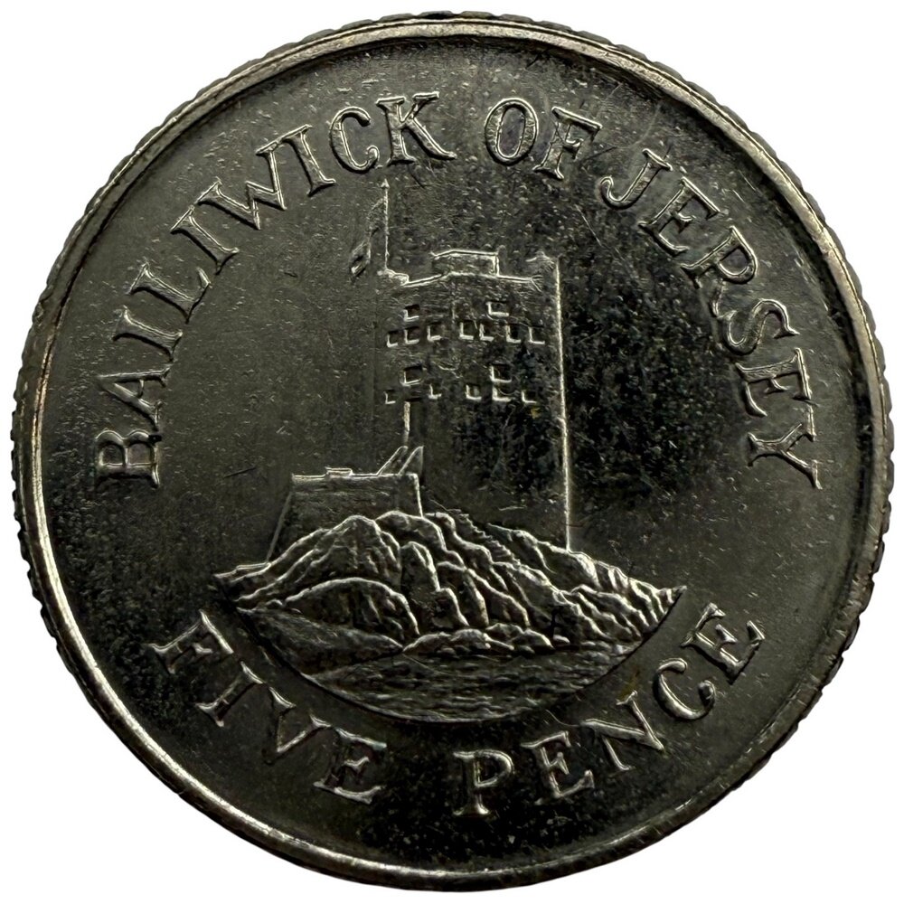 Джерси 5 пенсов 2002 г.