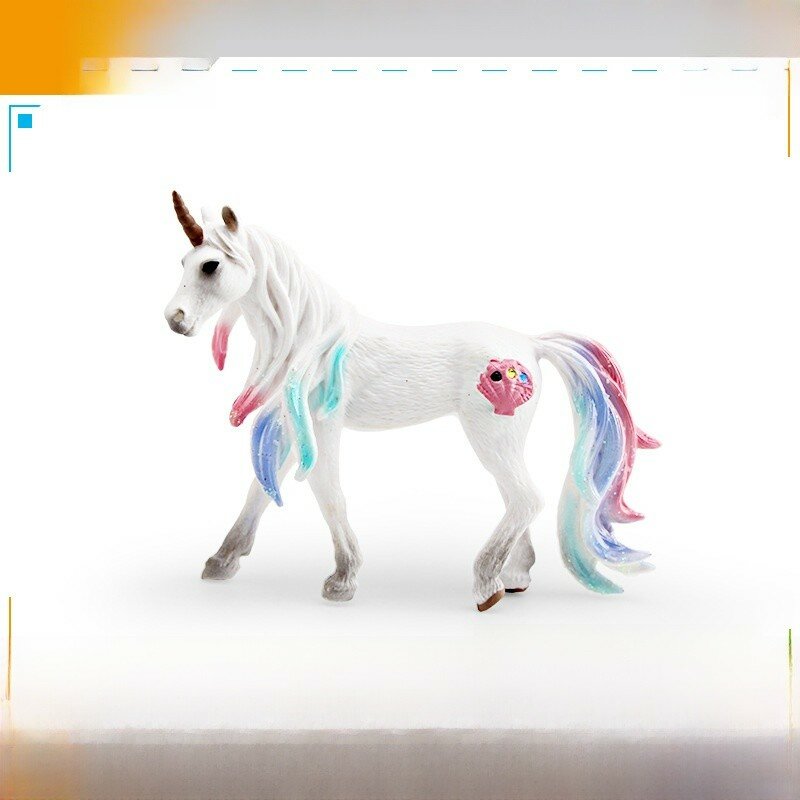 Mythical unicorn display pvc static model kids room ornament for fantasy animal fans unicorn
