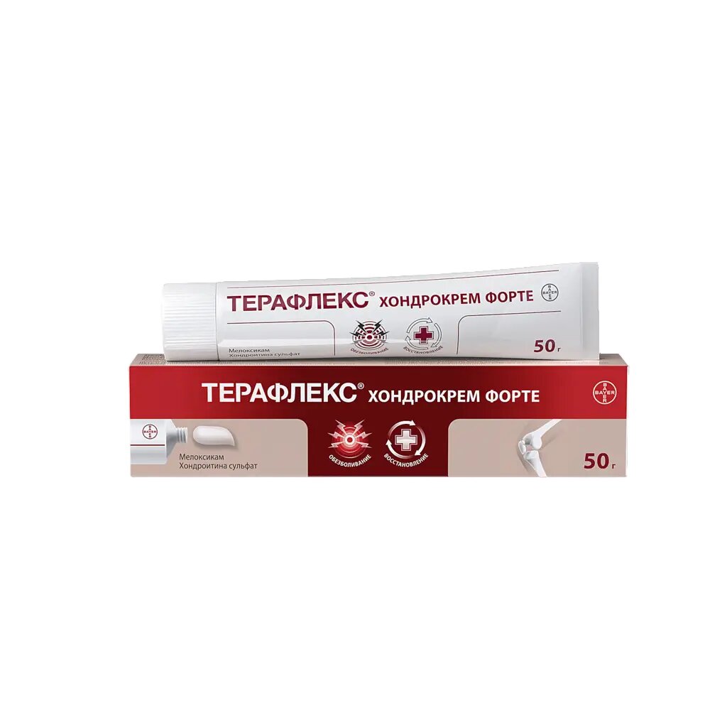 Терафлекс Хондрокрем Форте крем для наружного применения 10 мг/г+50 мг/г 50 г 1 шт