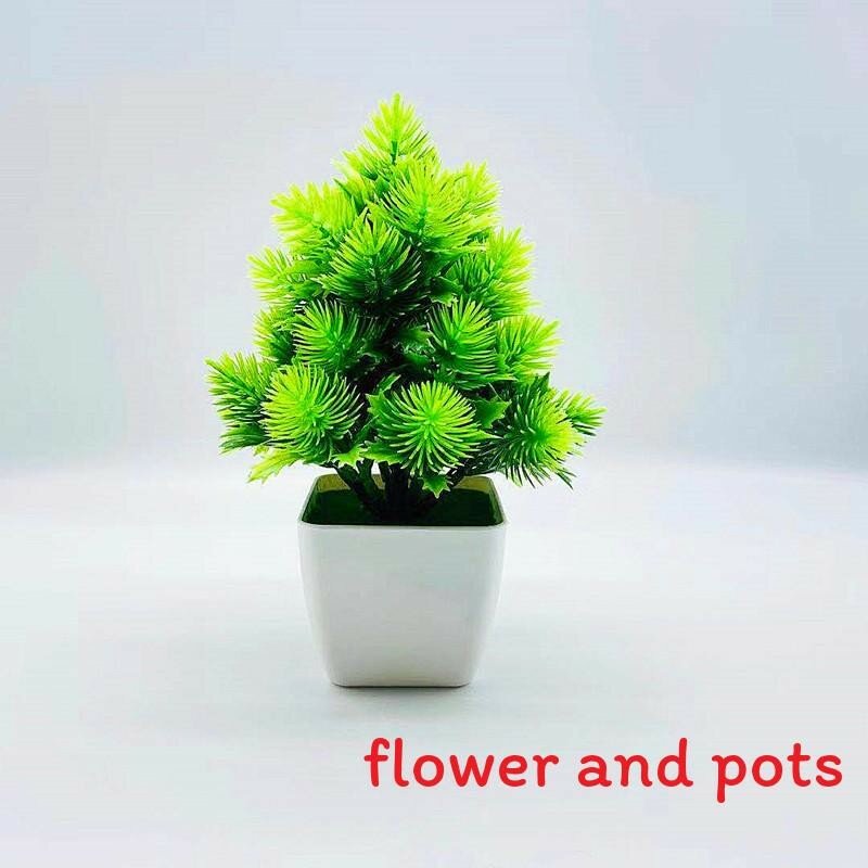 Растение с сосновыми иголками для домашнего офиса и декоративных подарочных композиций зеленое