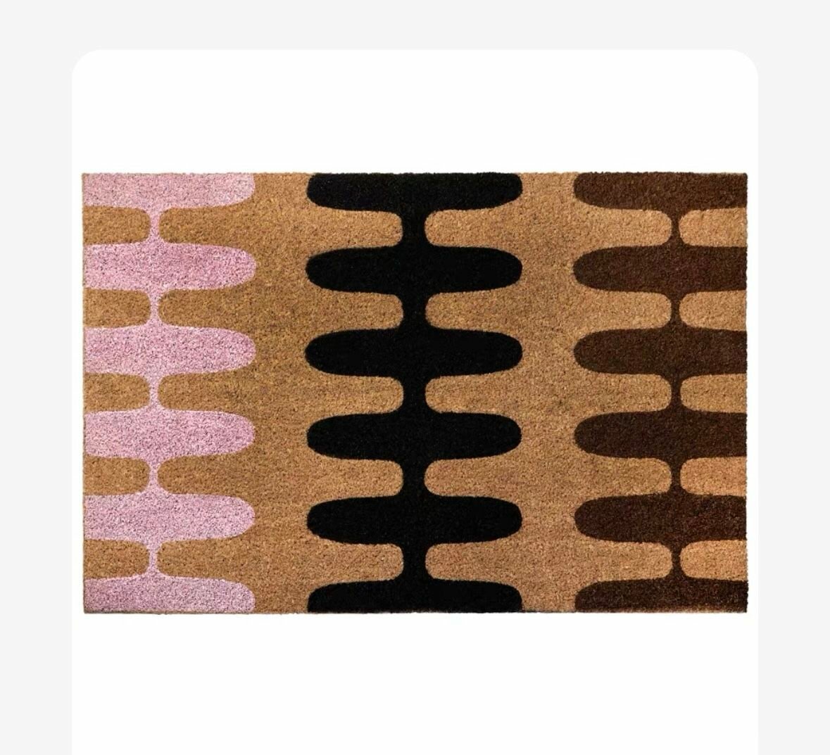 LKEA 40Коврик придверный из натурального кокосового волокна, стрелы, размеры 40х60 см