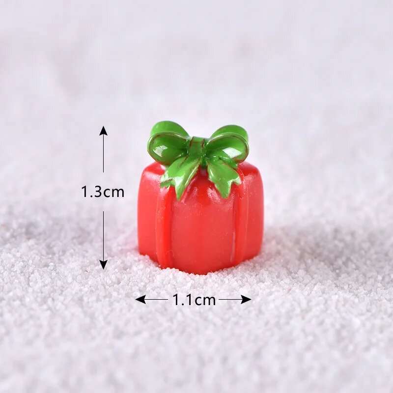 Миниатюрная фигурка подарка с бантом, 1.3x1.1 см, Цвет: 18