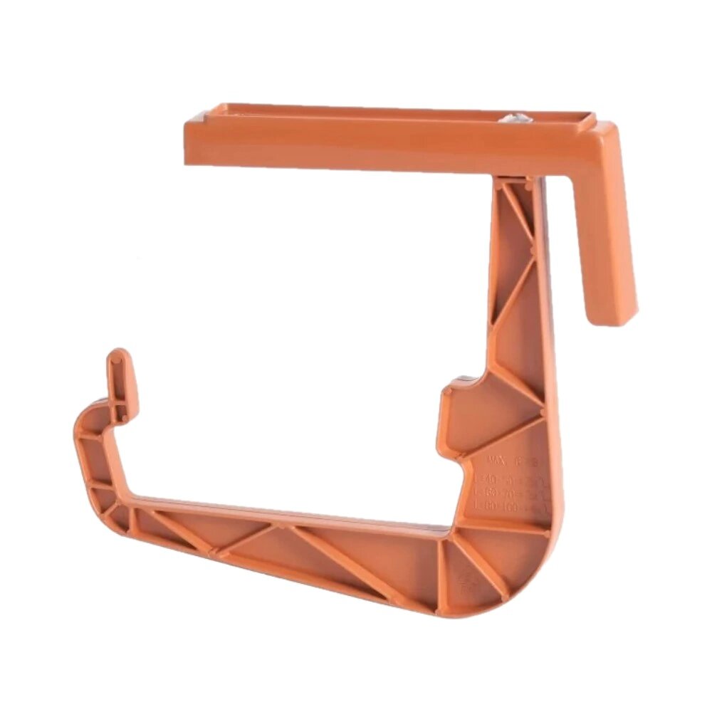 Держатель для балконного ящика Hangplast, пластиковый, терракотовый, 25х19 см, 1 шт