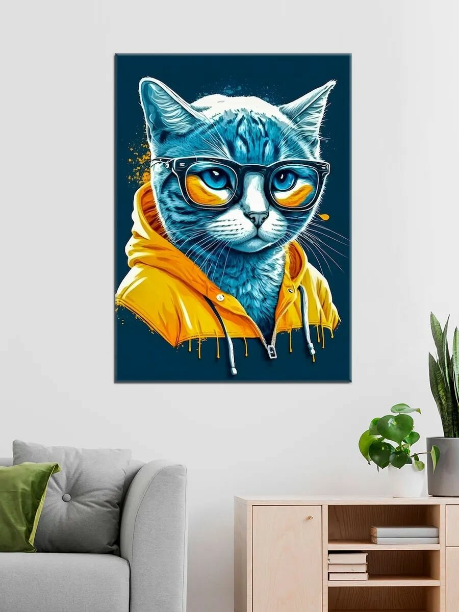Картина на стену "Коты", 30х40 см