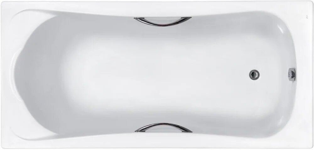 Акриловая ванна Roca BeCool 170x80, с каркасом, с ручками, пристенная, встраиваемая, белая, глянцевая, прямоугольная