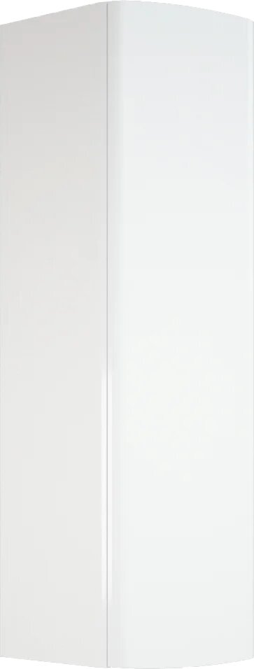 Шкаф-пенал для ванной Corozo Огайо 40 подвесной, 40 см, белый, глянцевый, с дверками, из МДФ