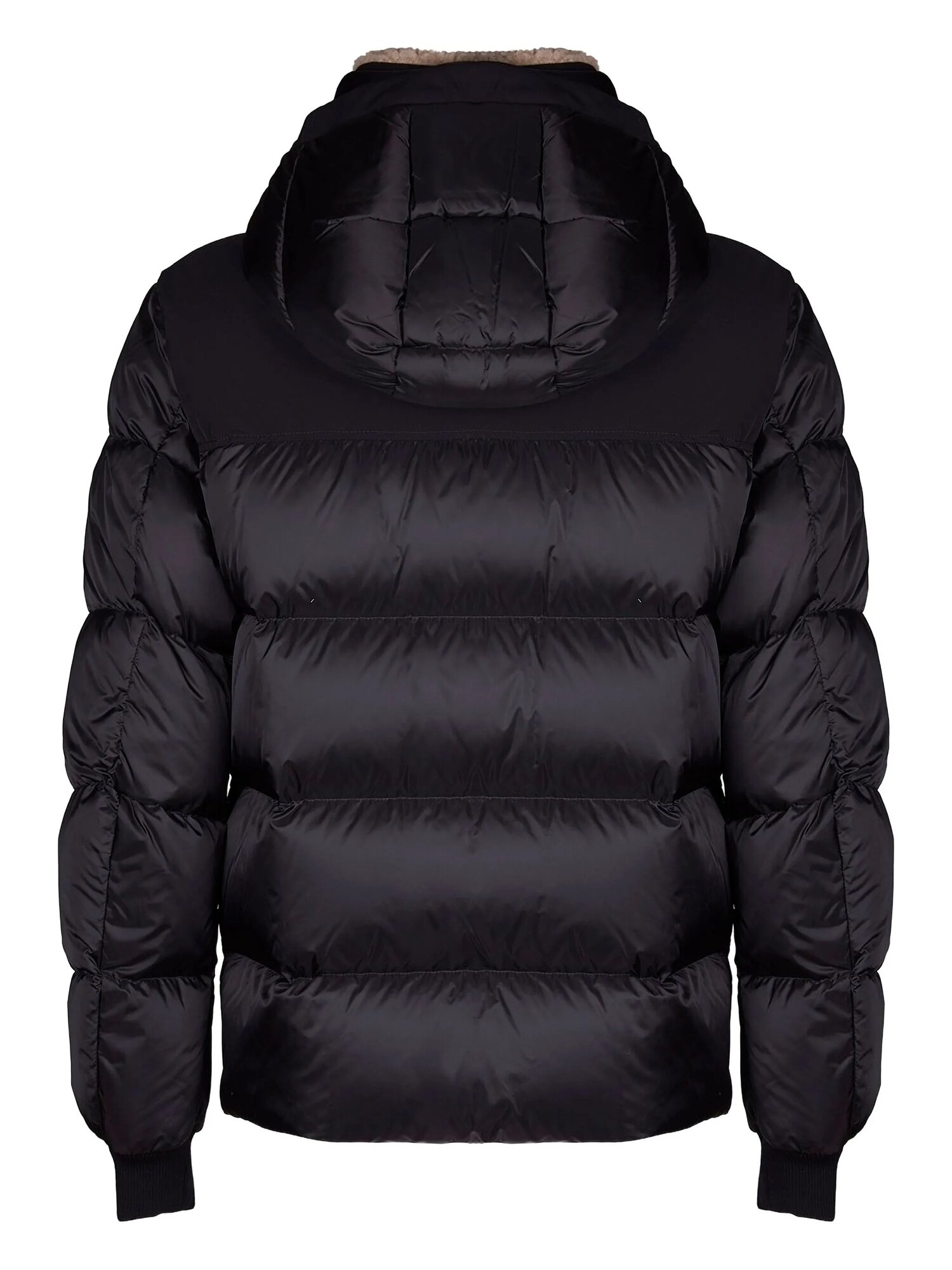 Куртка MooRER Hooded puffer jacket, размер 52, black/black — фото 1