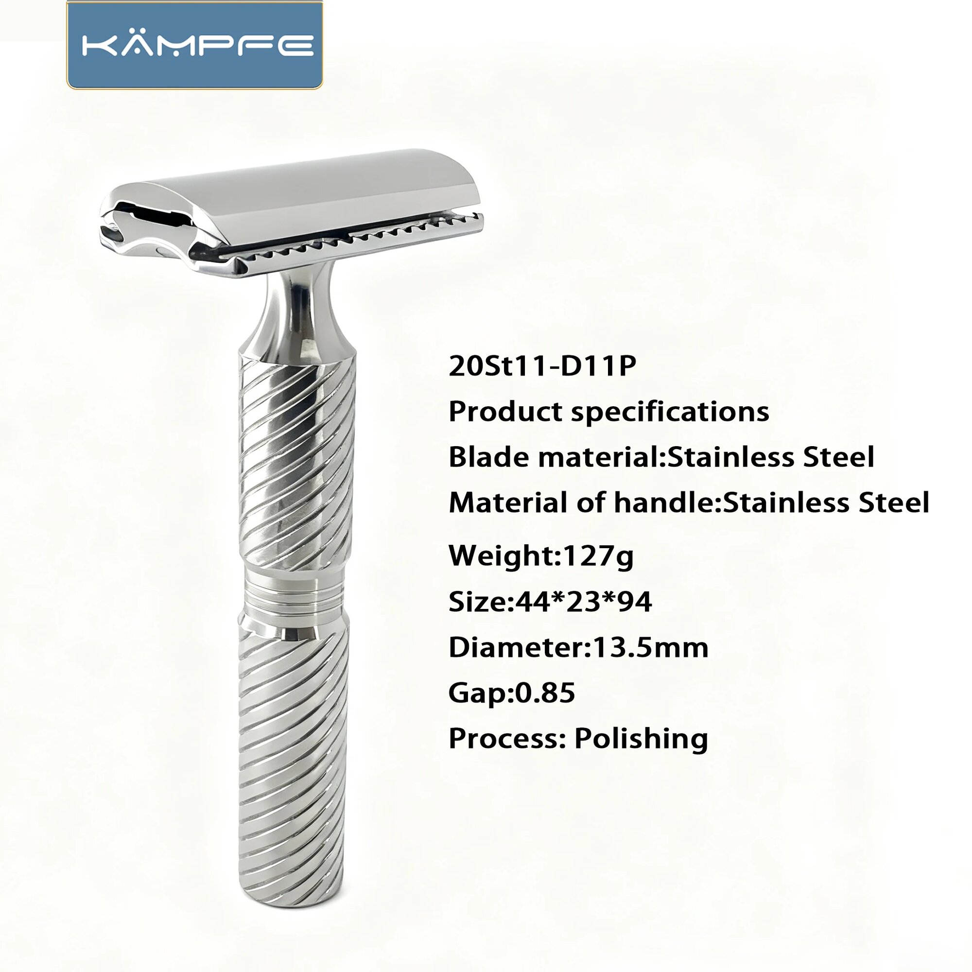 KAMPFE Стальная бритва мужская 20St11-D11P
