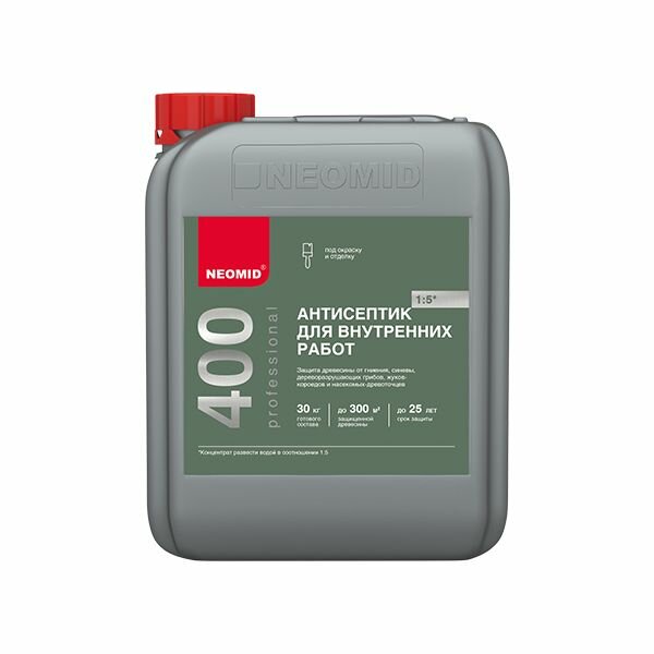 Антисептик для внутренних работ NEOMID 400 5кг 1:5