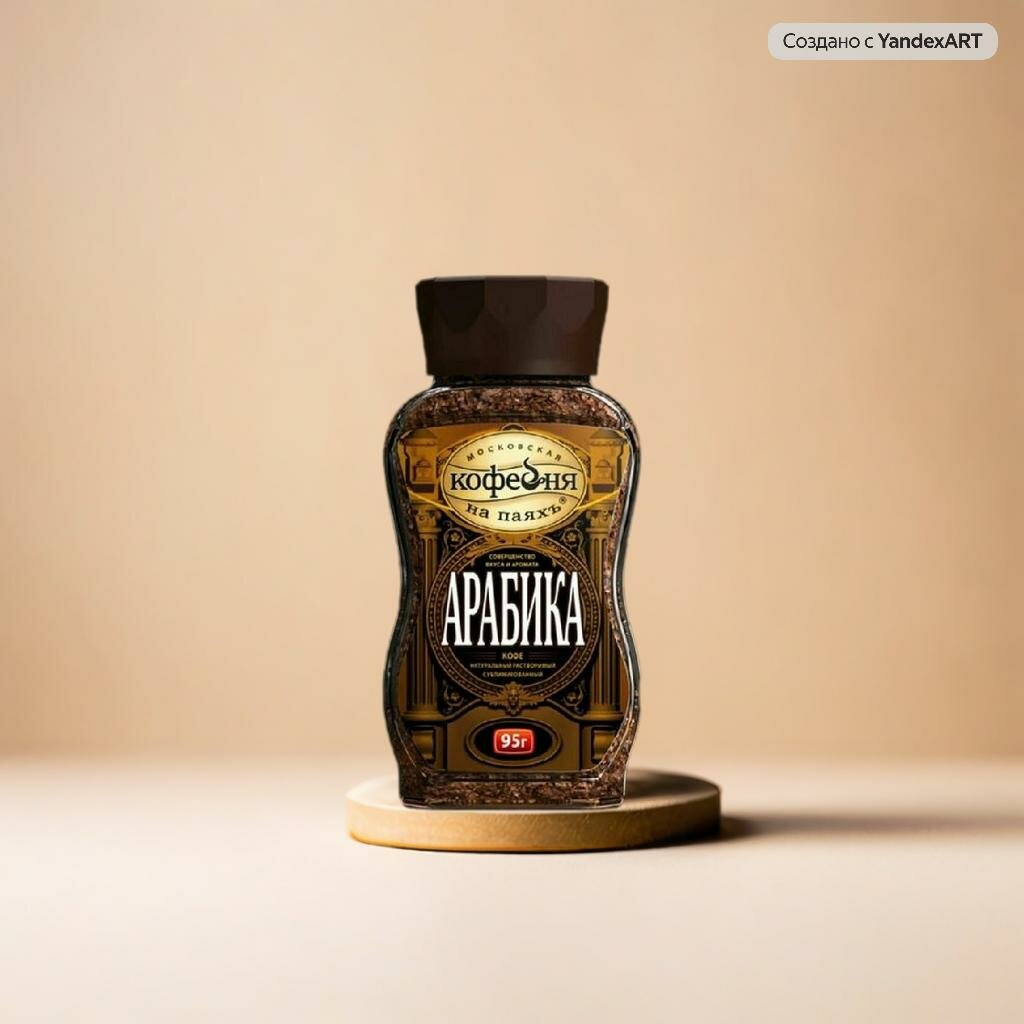 Кофе растворимый Московская кофейня на паяхъ Арабика 95 гр, 1 шт