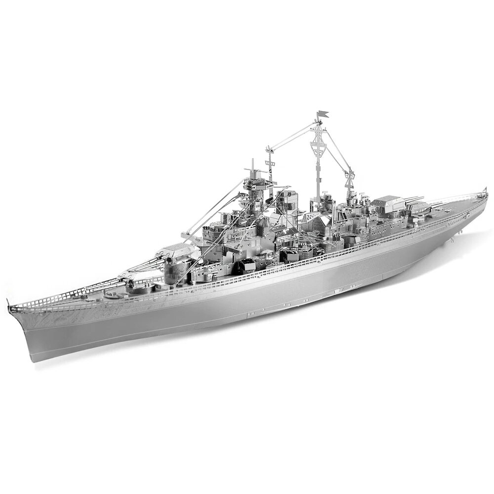 Piececool 3D пазлы Модель линкора Ямато/Нагато Серый, BISMARCK BATTLESHIP