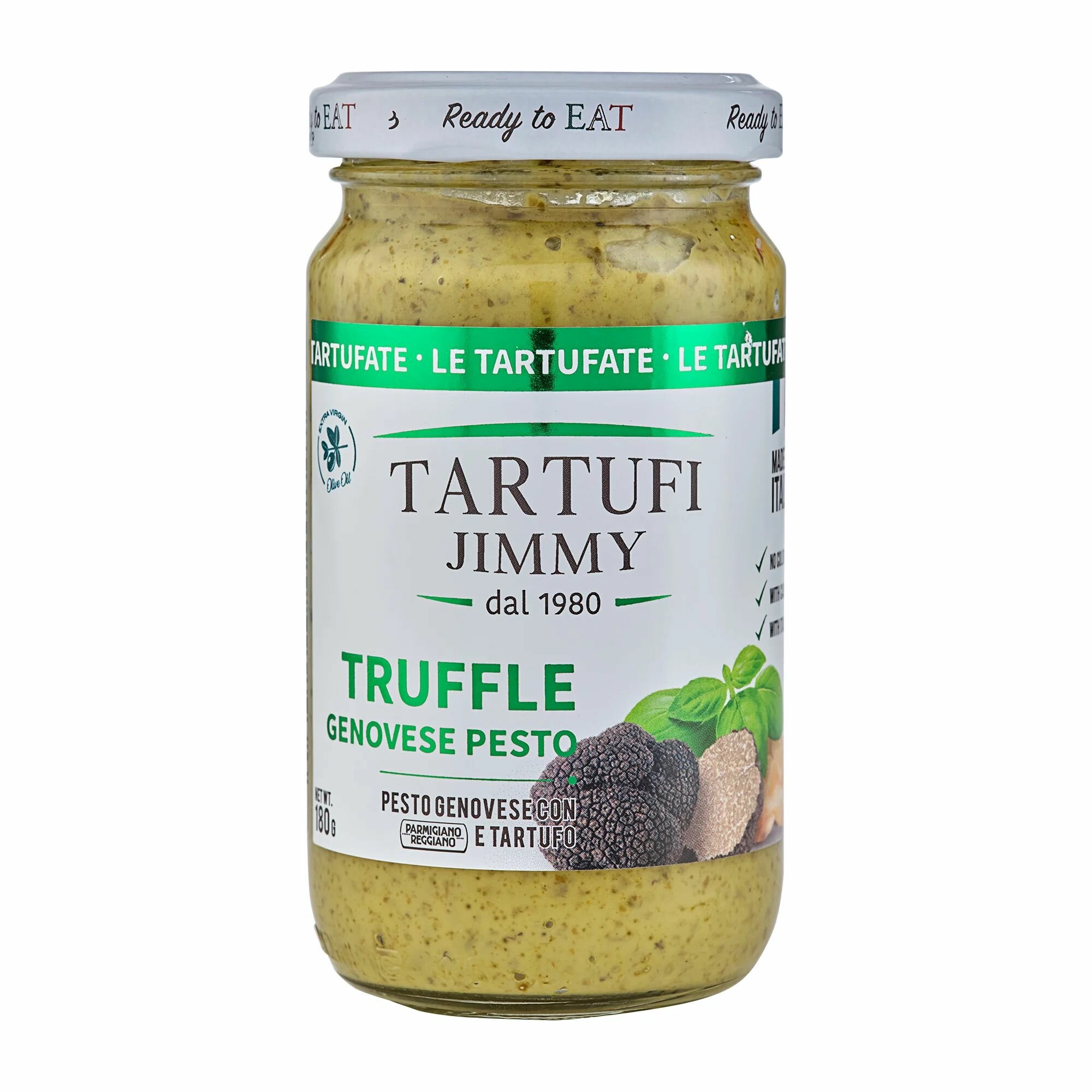 Соус грибной Tartufi Jimmy трюфельный с песто по-генуэзски, Италия, 180 г