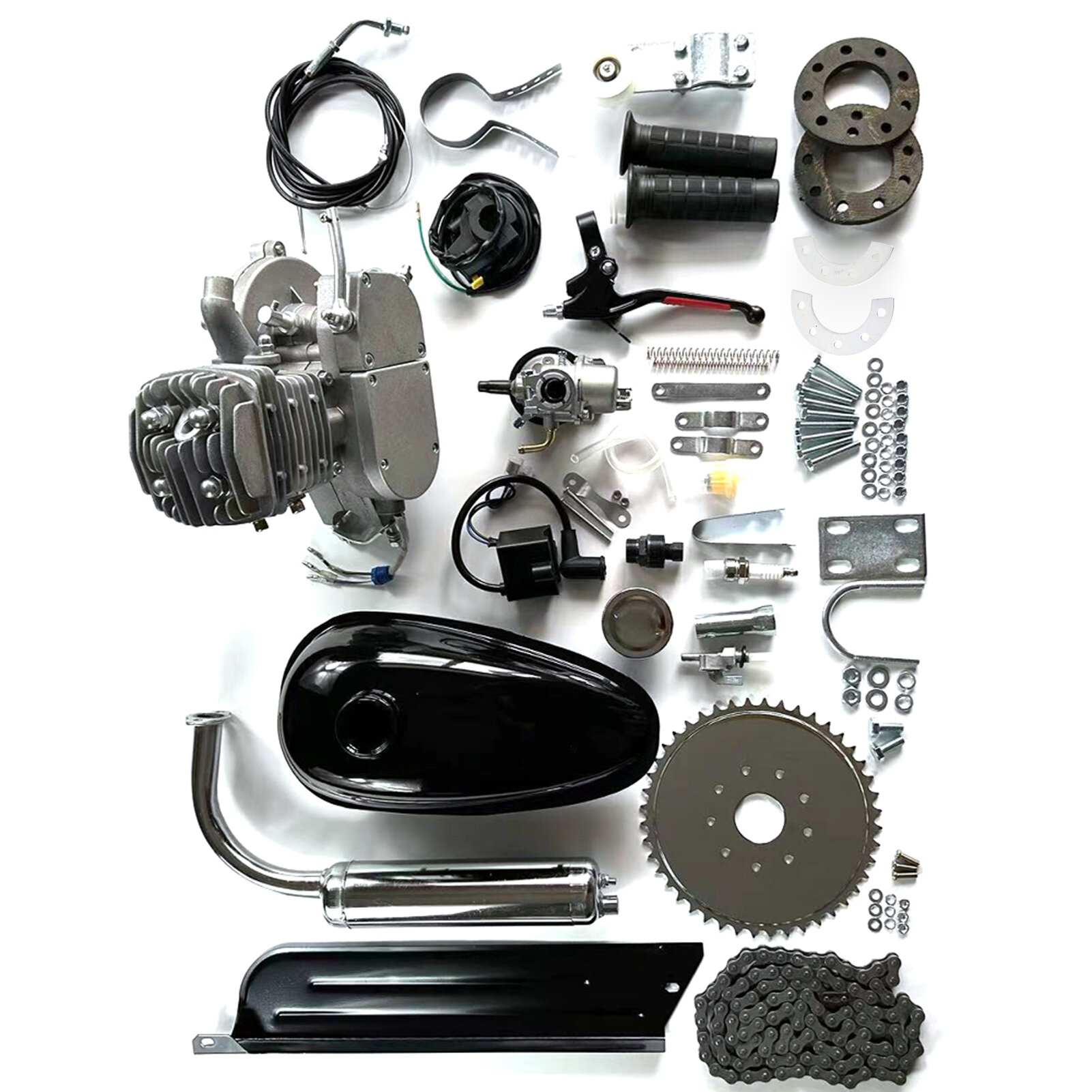 Комплект двигателя для велосипеда 80 куб. см, 2-тактный мотор для моторизованного велосипеда.