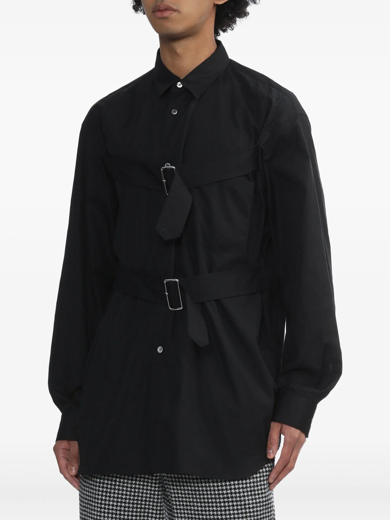 Рубашка BLACK COMME des GARCONS, размер XL, черный — фото 1