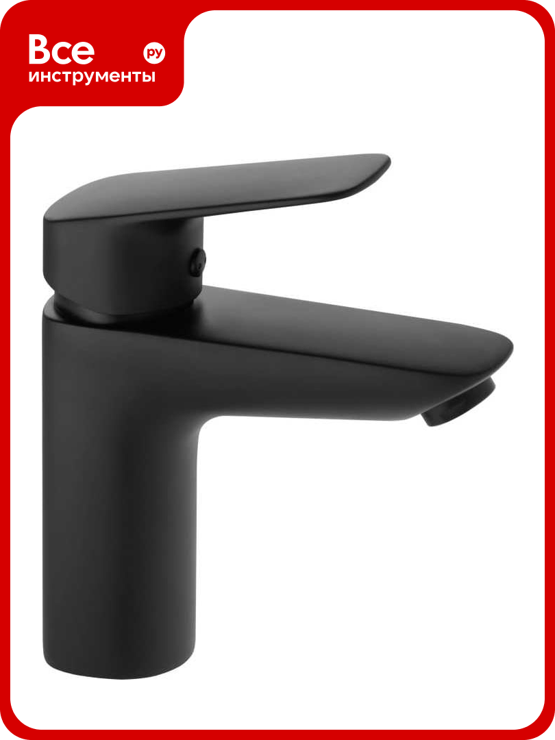 Смеситель для раковины Santek Таос черный матовый 00088871, 40 мм