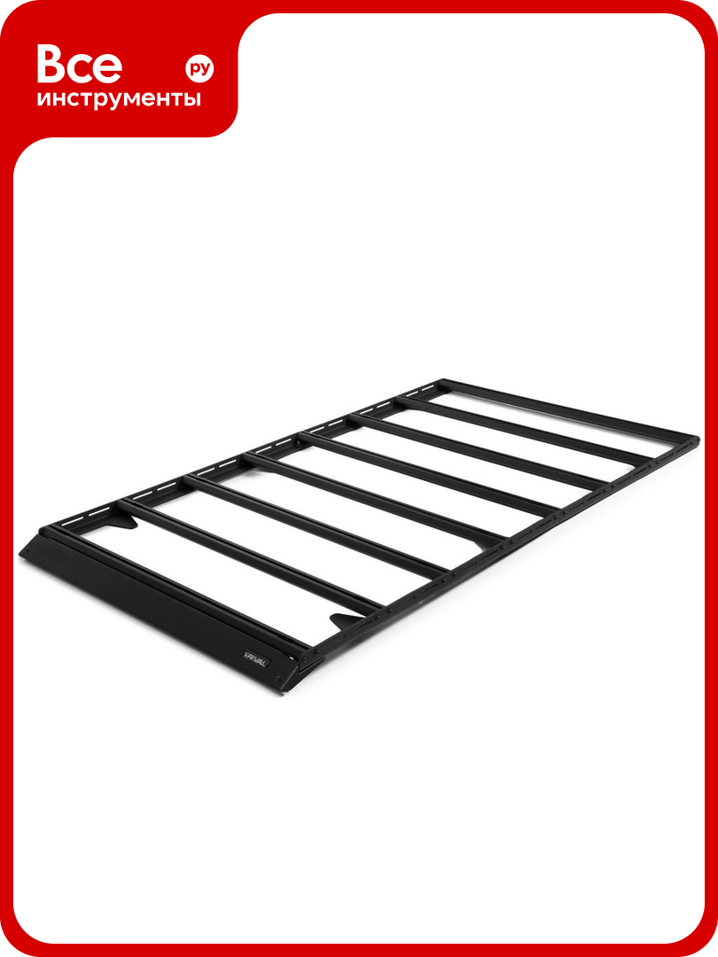 Багажник на крышу авто Rival на рейлинги, для lada (ваз) largus 12-21 21-, алюминий, 6 мм, разборный T.6002.1, 1730х1000