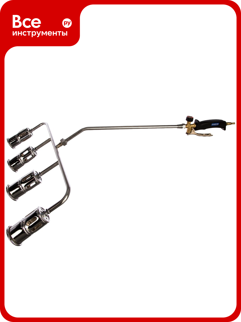 Газовоздушная горелка BRIMA ГВ-4РВТ-850 с турбостаканом, для пропанового газа, для кровельных работ