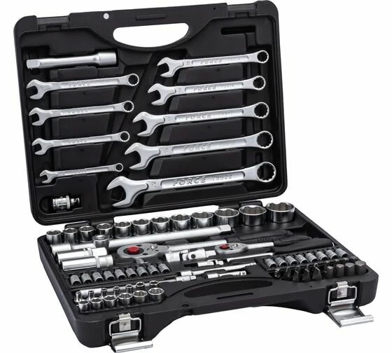 Набор инструментов FORCE 82 предмета 1/4, 1/2 SL головки 4821R