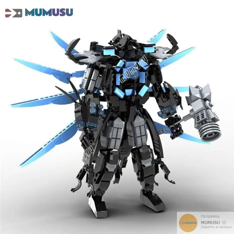 Игрушки из строительных блоков/фигурок Конструктора Скибиди туалет ( Skibidi toilet) совместимы с легo конструкторами /Three-body Titan Monitor 27см-пакет