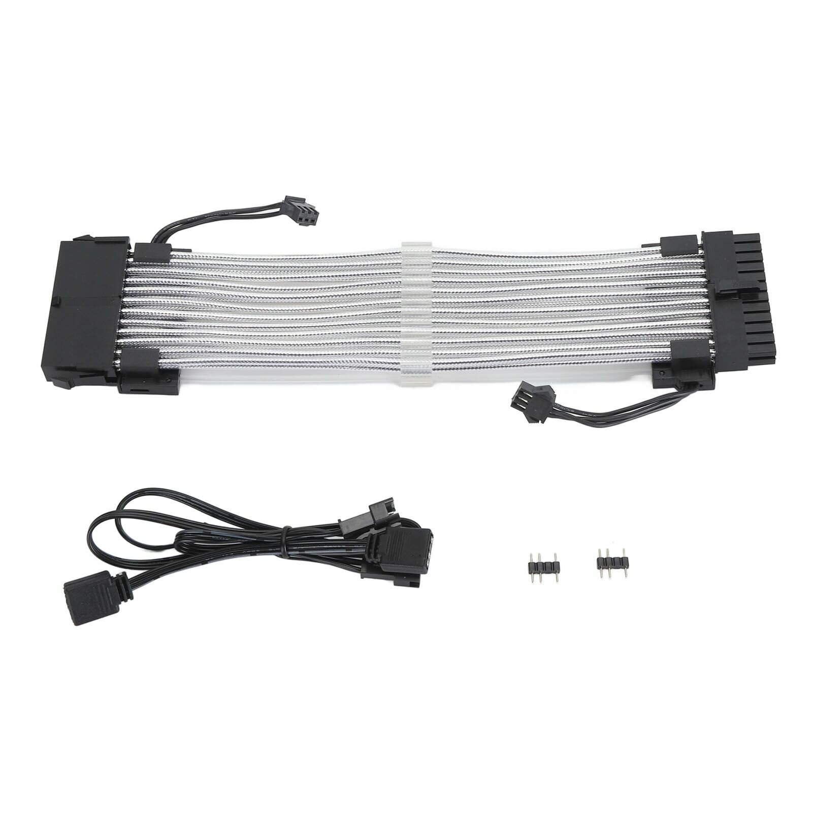 Удлинительный кабель ARGB 24PIN 41 шт. Медный провод Цветной синхронизированный кабель Plug and Play с рукавами для корпуса компьютера