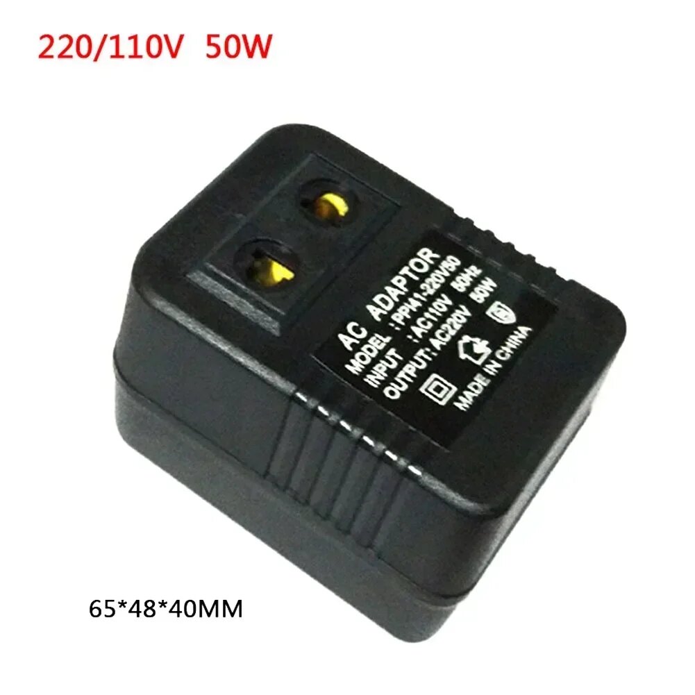 Преобразователь мощности от 220 В до 110 В, понижающий трансформатор, дорожный адаптер, преобразователь напряжения, регулятор, электрооборудование ЕС 50 Вт/100 Вт