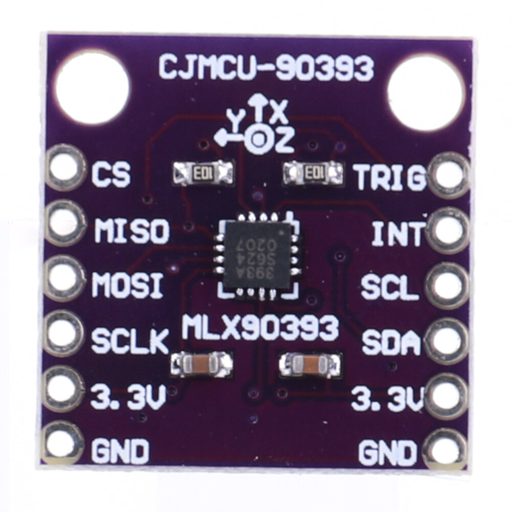 Датчик линейного перемещения MLX90393, цифровой, с интерфейсом SPI